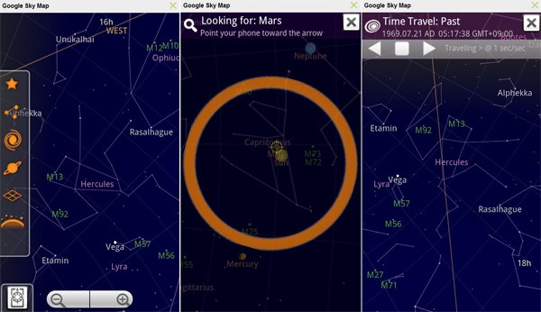Google Sky Map, una ventana al cielo para identificar estrellas y constelaciones