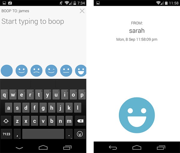 Boop, enví­a mensajes animados efí­meros con esta app