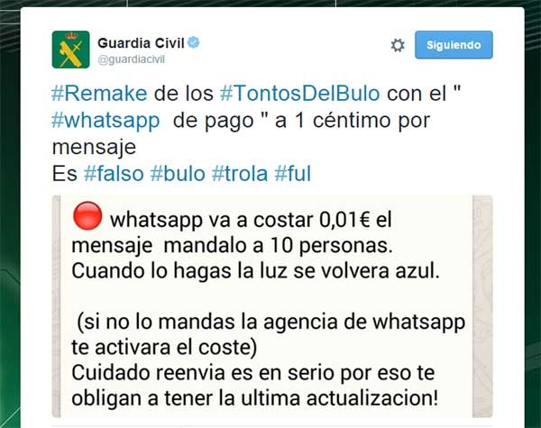 Así es el nuevo bulo sobre los mensajes de pago de WhatsApp ...
