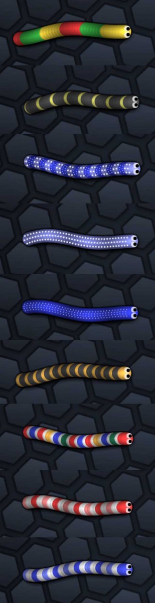 Éstas son todas las serpientes con las que puedes jugar en Slither.io