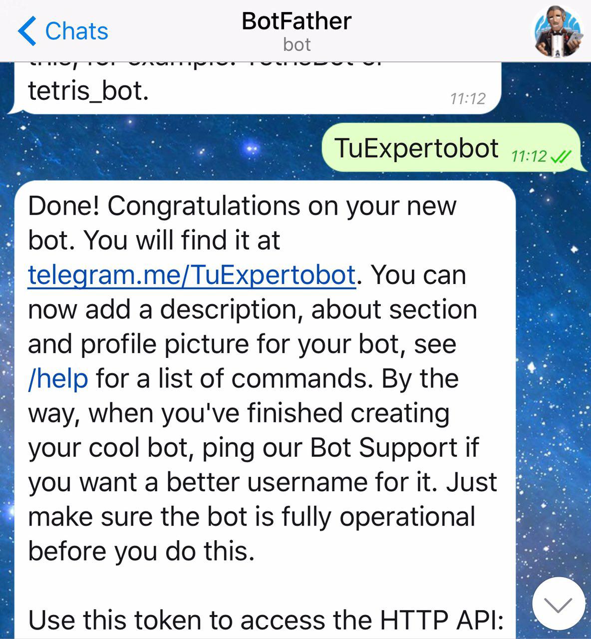 Cómo crear tu propio bot en Telegram