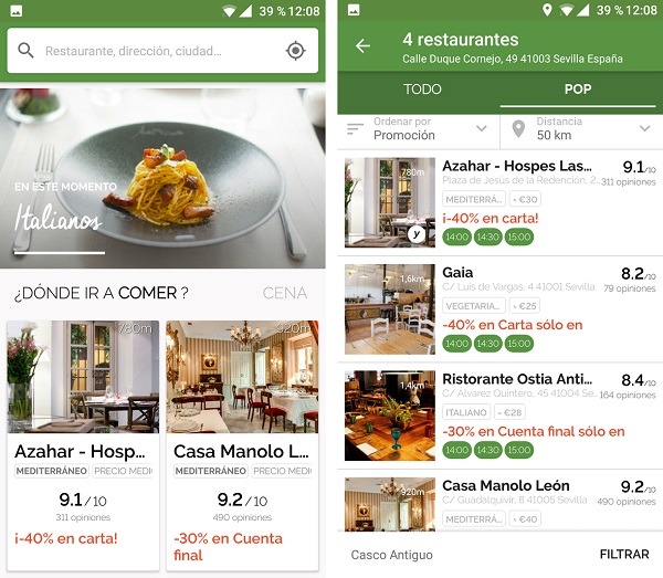Las mejores apps para reservar o descubrir restaurantes
