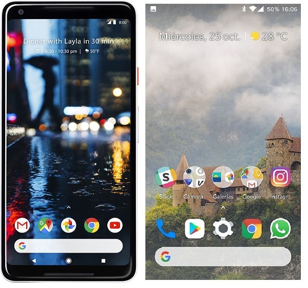 Cómo hacer que tu móvil Android luzca como un Pixel 2