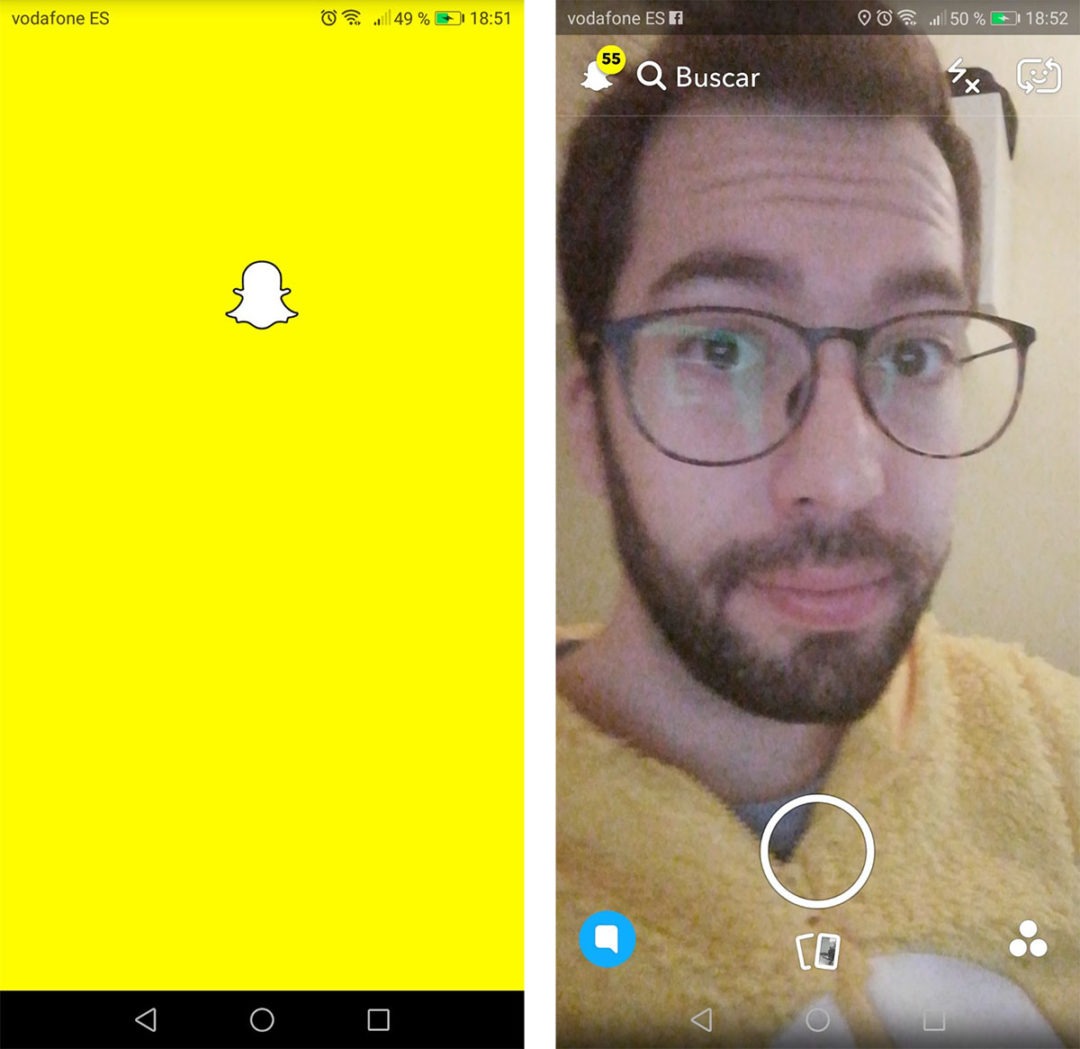 Cómo mantener el viejo diseño de Snapchat en Android