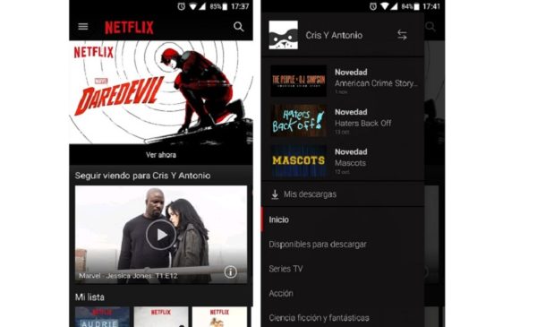Netflix prueba la función Próximamente en su nueva app para Android