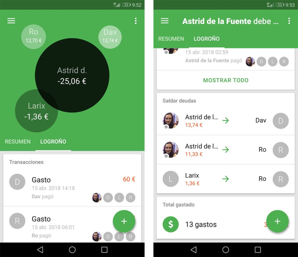 Settle Up, cómo repartir cuentas con tus amigos con esta aplicación