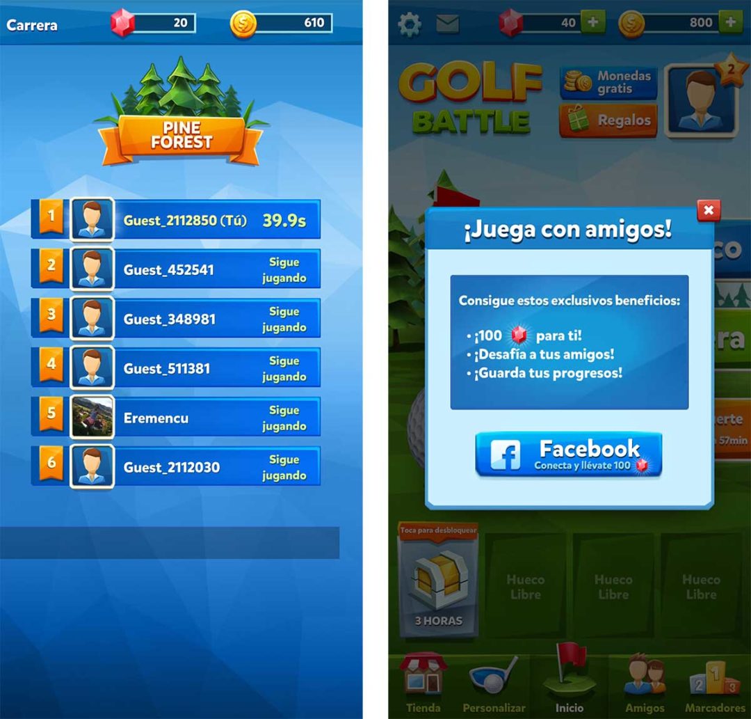 5 claves para triunfar en el juego Golf Battle