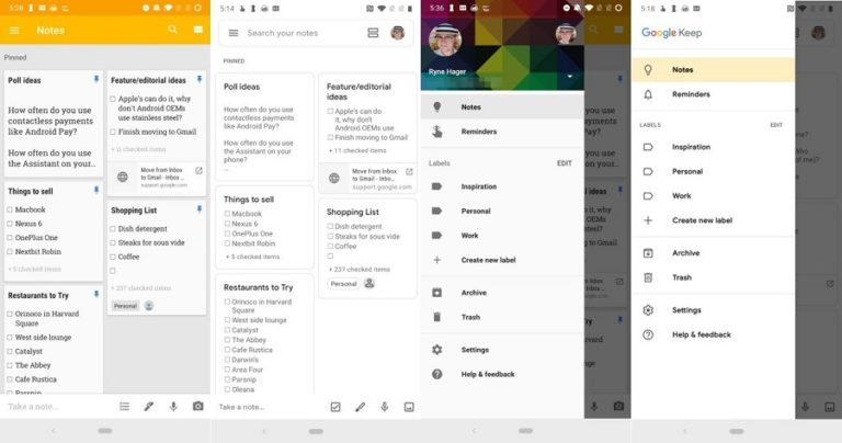 Google Keep cambia el aspecto visual de sus notas