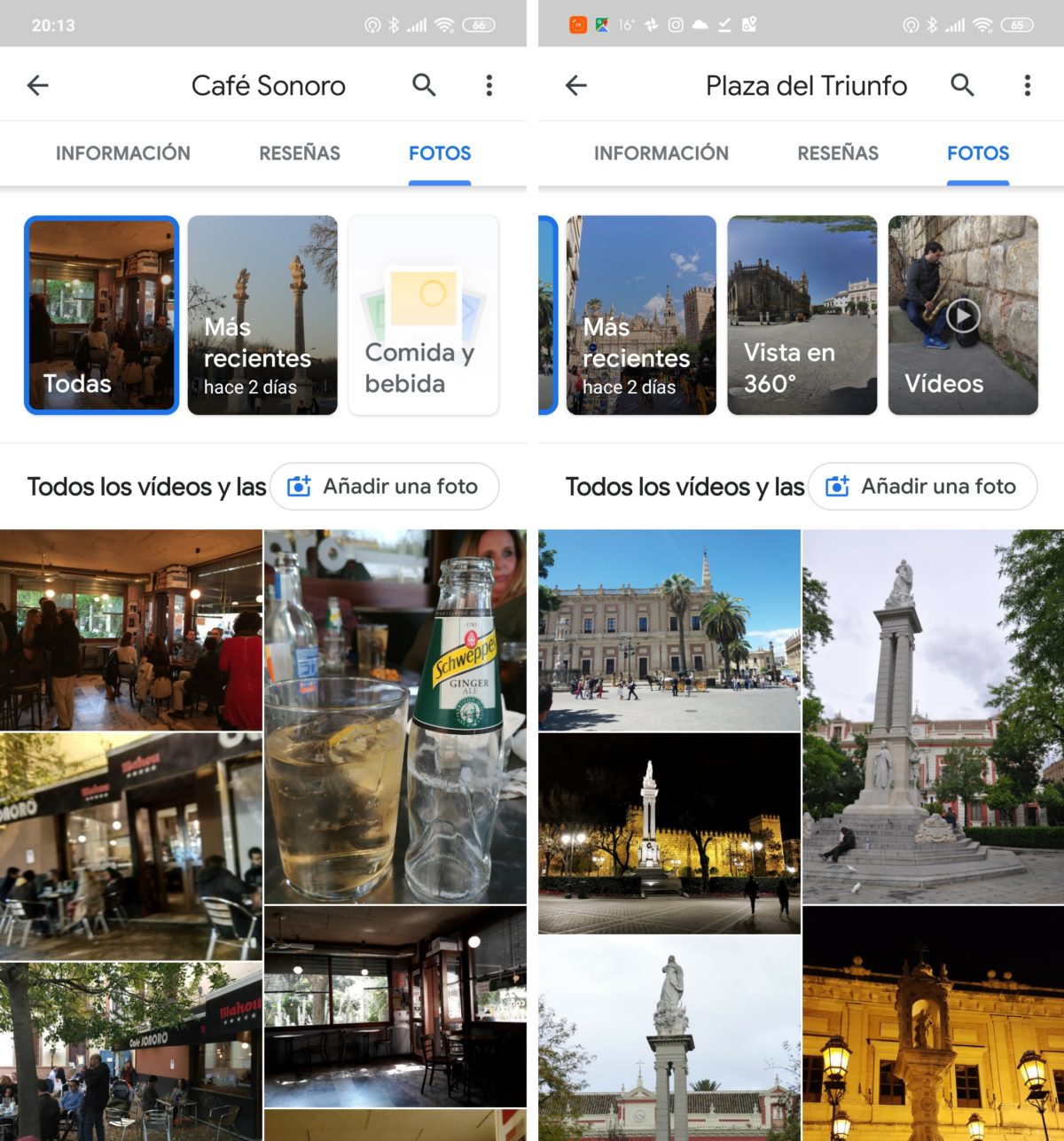Google Maps ahora muestra las fotos más recientes de los lugares