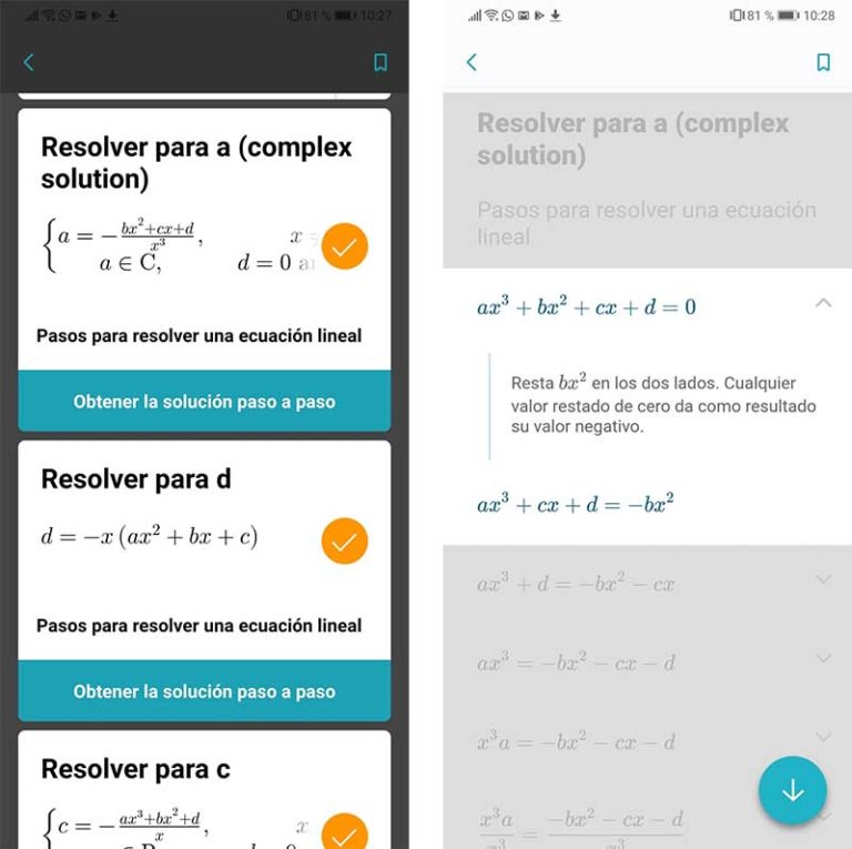 Esta app de matemáticas se atreve hasta con las ecuaciones