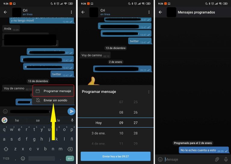 La solución para programar mensajes en Telegram