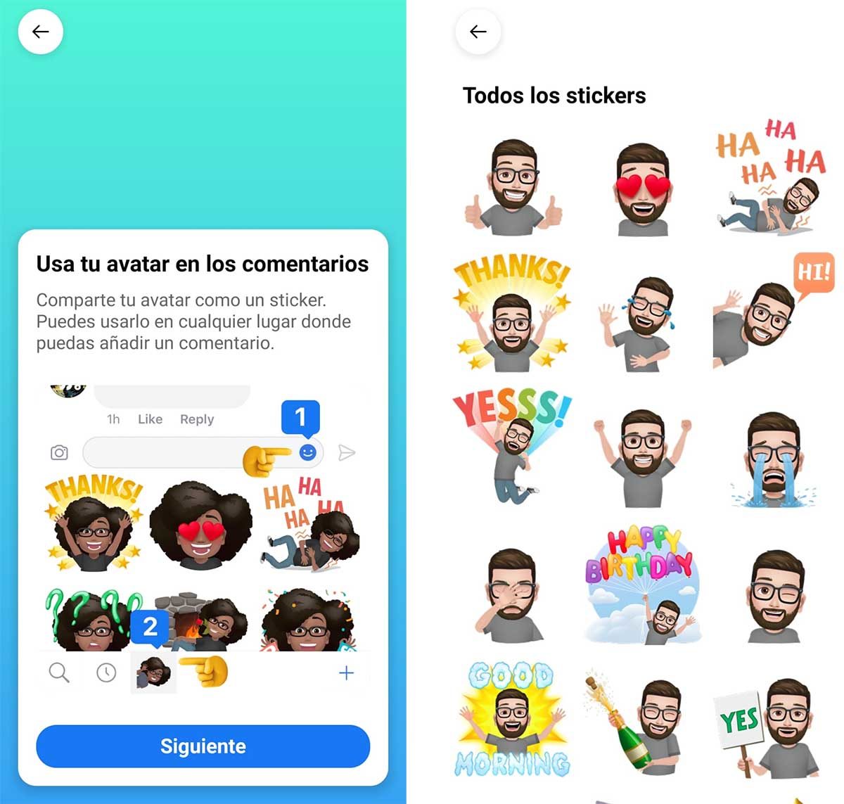 Cómo crear stickers con tu nuevo avatar de Facebook