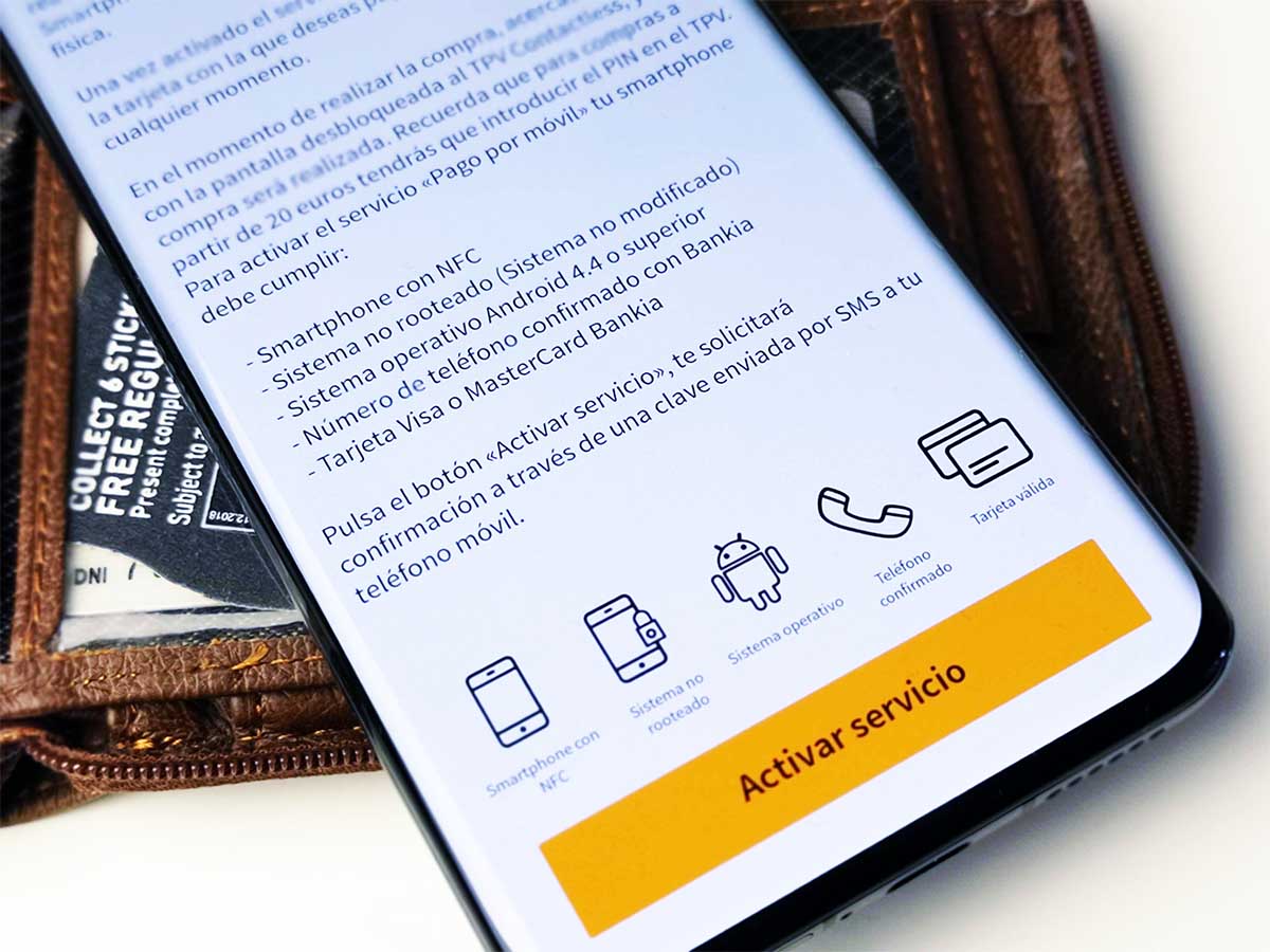Cómo pagar con mi móvil Android si soy cliente de Bankia