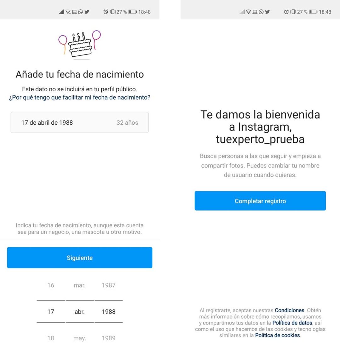 Cómo crear una cuenta de Instagram paso a paso