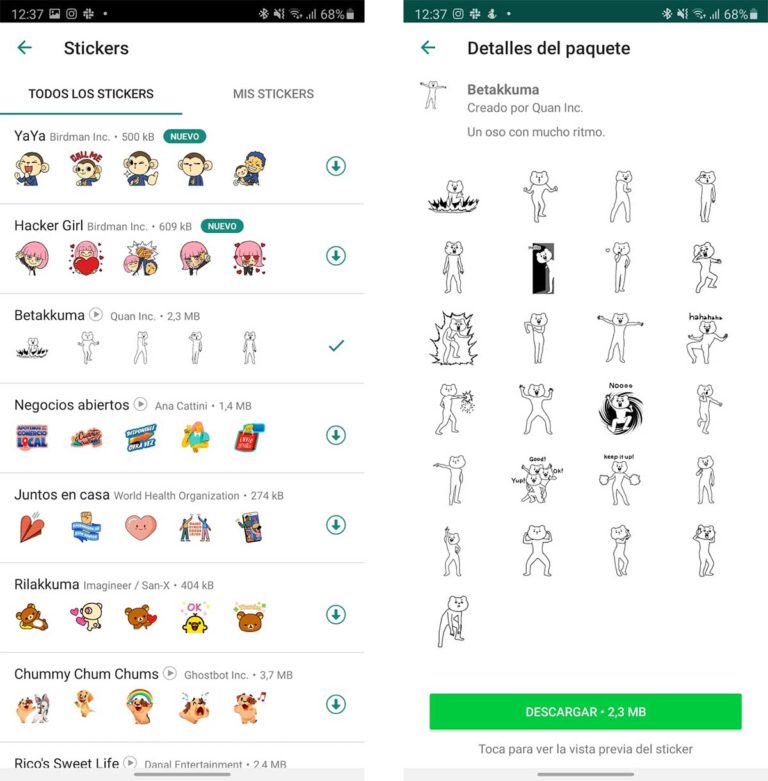 Cómo descargar stickers animados de Betakkuma para WhatsApp Descarga ...