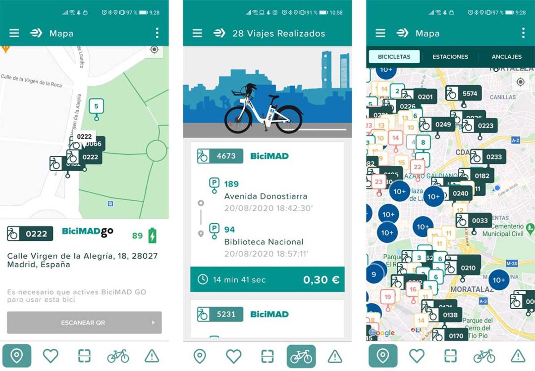 Cómo activar BiciMAD Go en la aplicación de bicis de BiciMAD