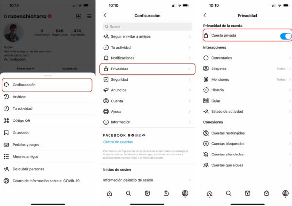 Cómo poner tu cuenta privada en Instagram 2021