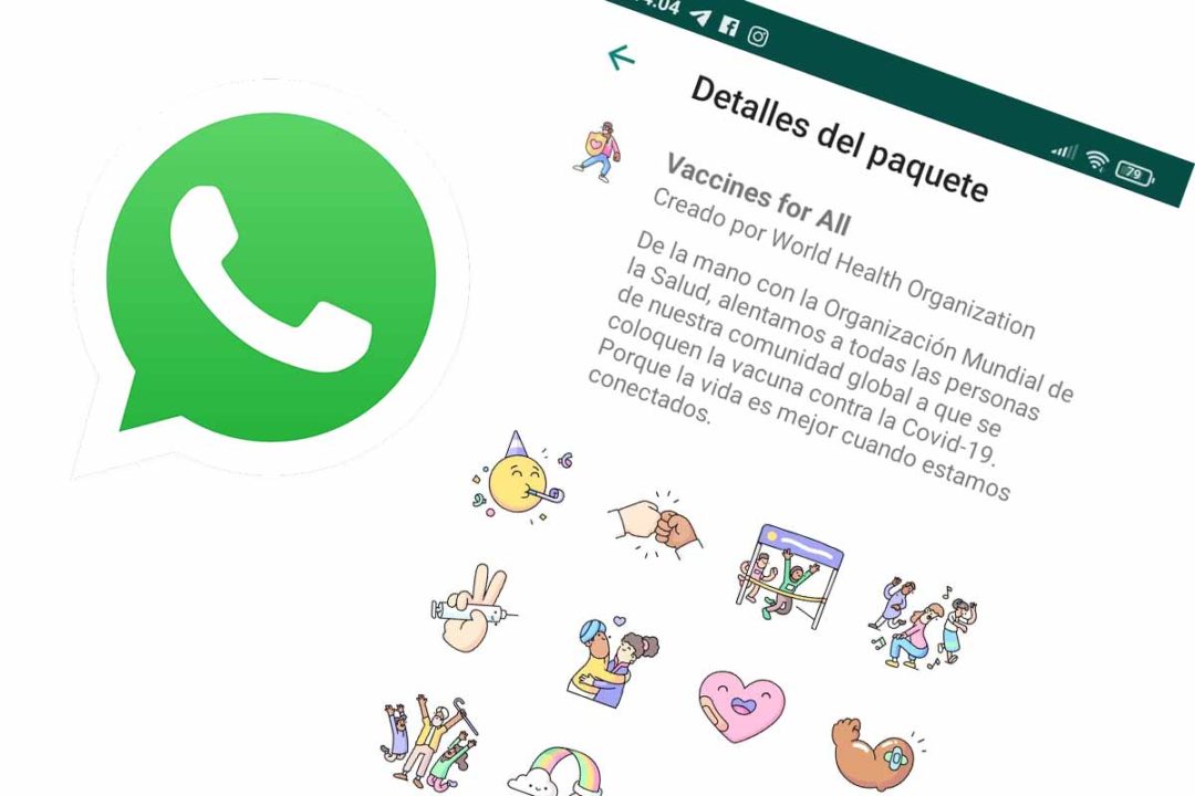 Cómo descargar los nuevos stickers de la vacuna del COVID en WhatsApp