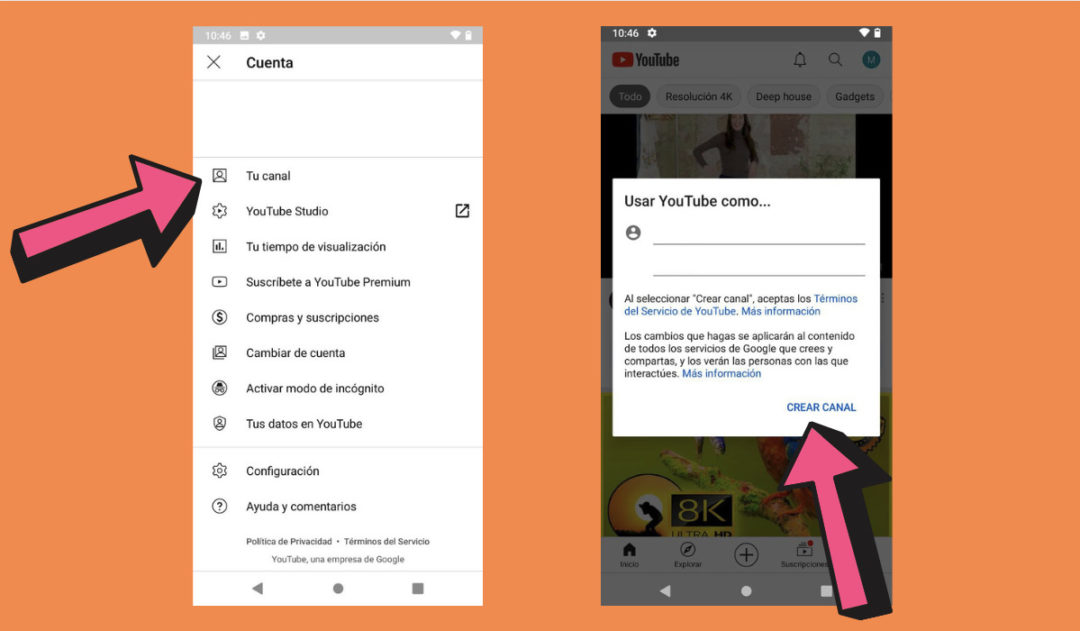 ️ Cómo crear una cuenta en YouTube desde el móvil