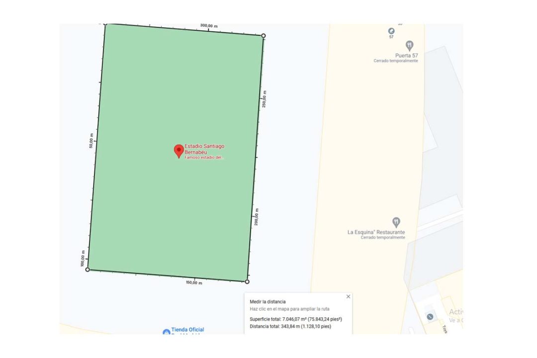 Cómo medir áreas en Google Maps