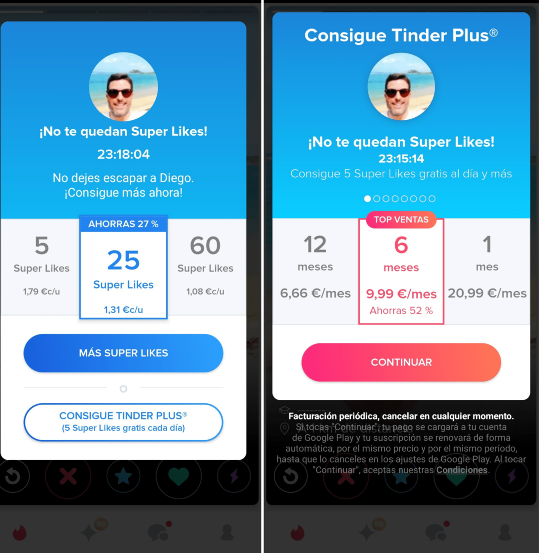 ️ Qué pasa si das super like en Tinder