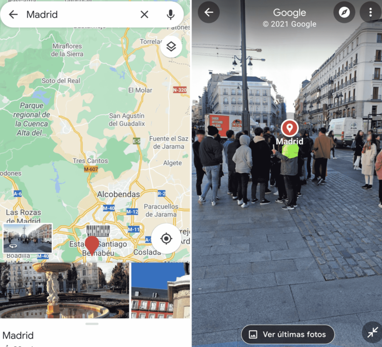 ️ Cómo ver en Google Maps las calles desde el móvil
