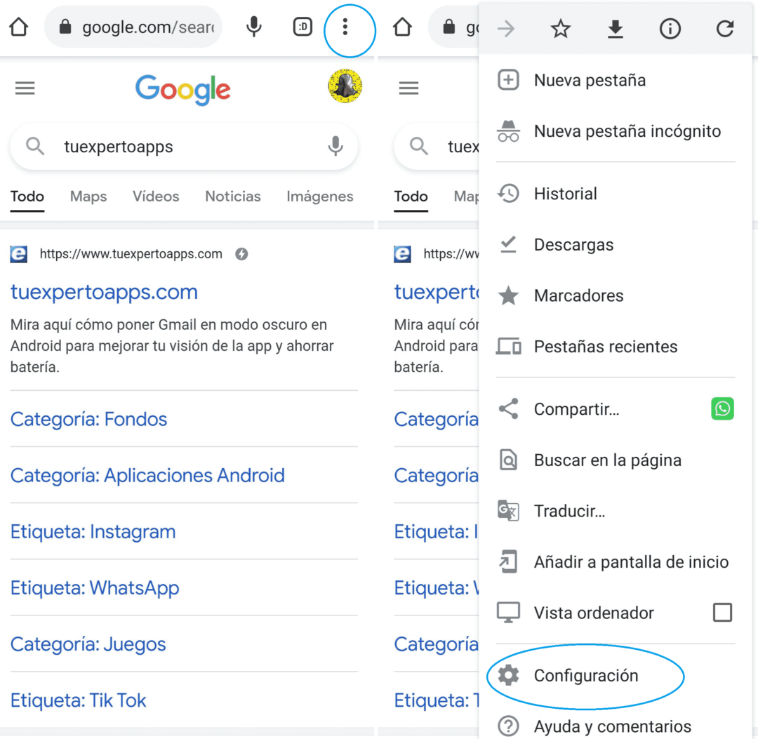 ️ Cómo hacer zoom en Google Chrome para Android