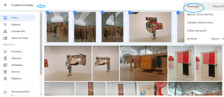 ️ Cómo guardar las fotos de Google Fotos en el ordenador