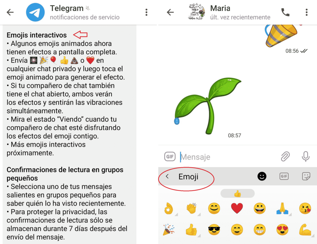 ️ Cómo enviar stickers interactivos en Telegram