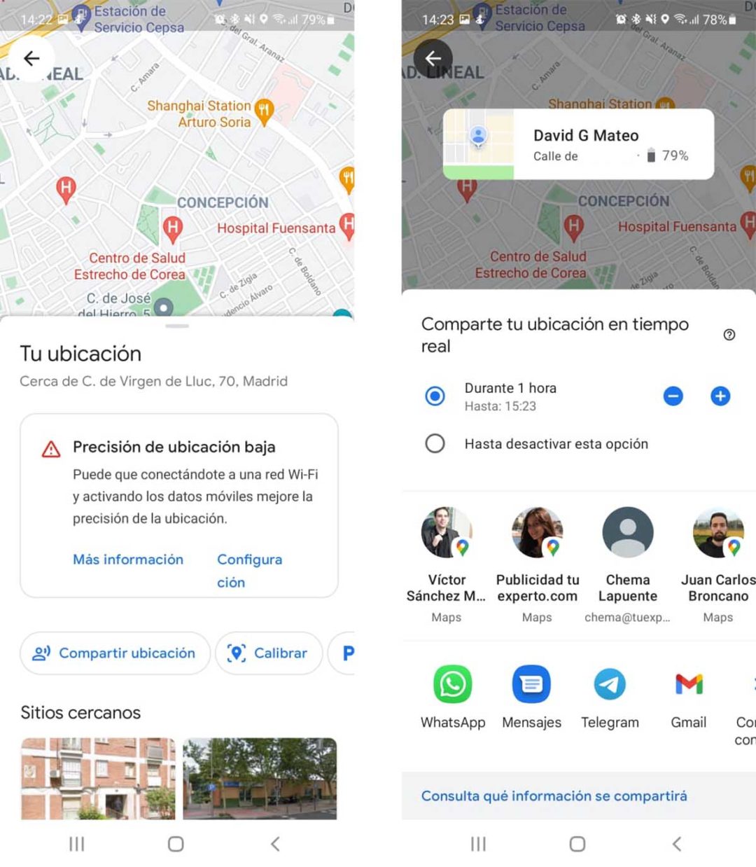 Cómo rastrear a una persona por Google Maps