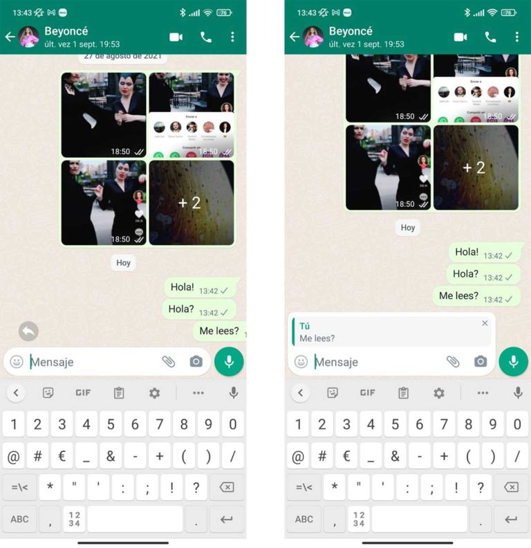 Cómo mencionar a una persona y cómo mencionar un mensaje en WhatsApp