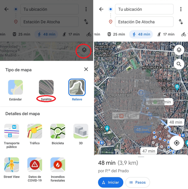 ️ Google Maps España: todas las formas de ver mapas