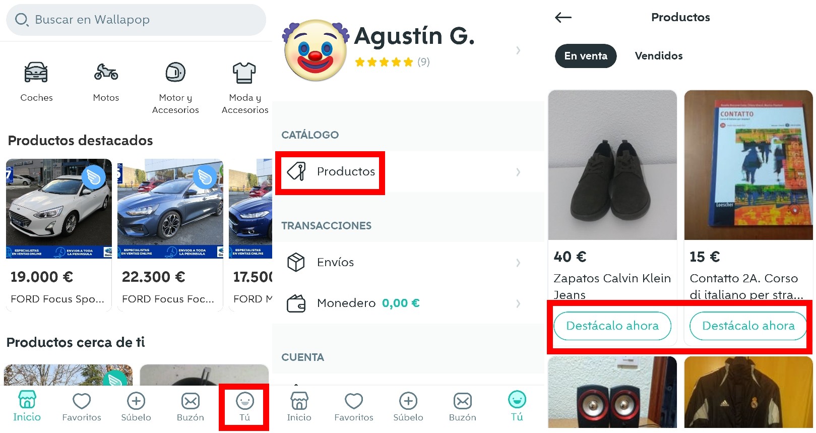 Qué significa producto destacado en Wallapop
