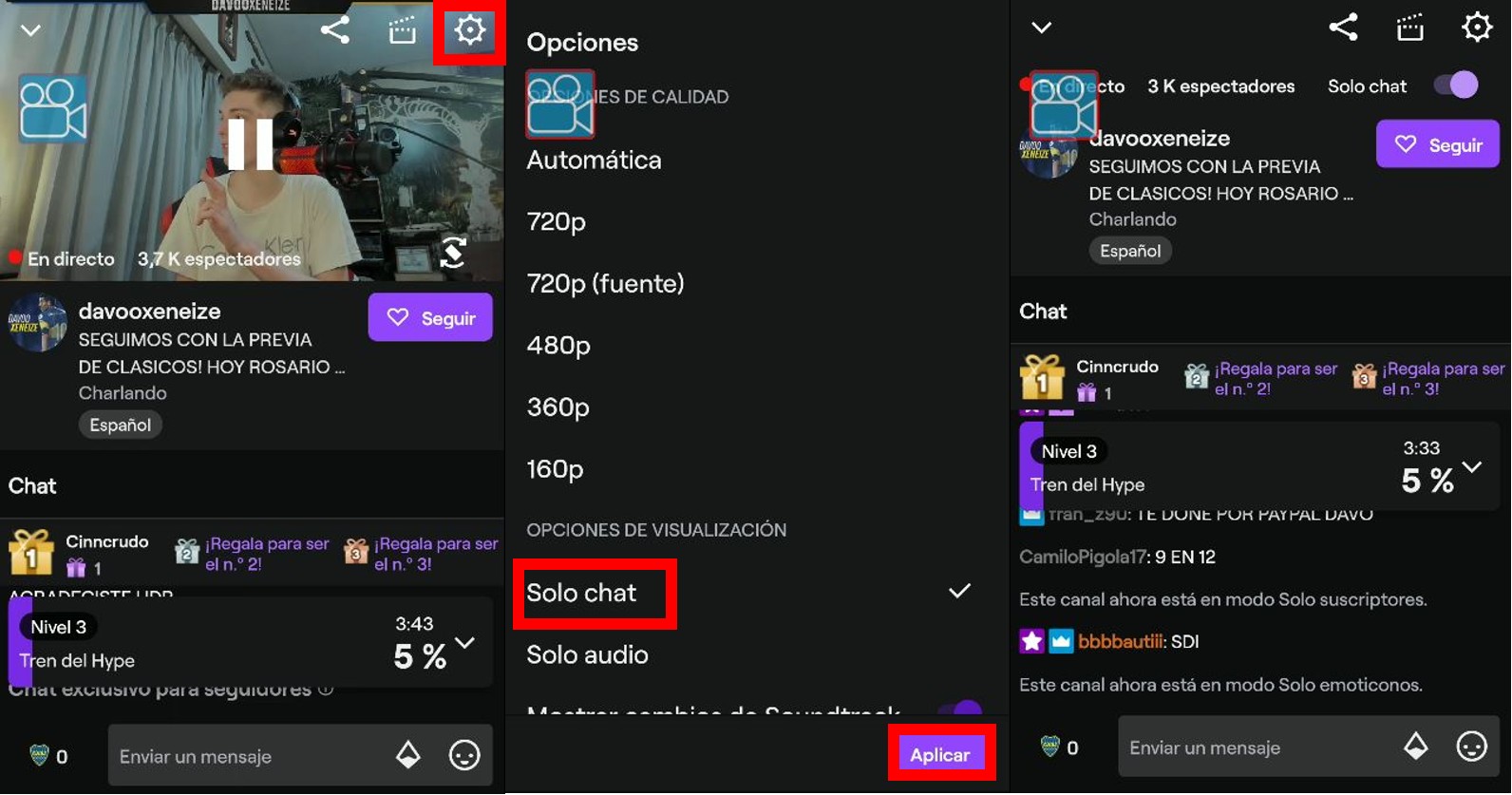 Cómo ver el chat de Twitch en el móvil