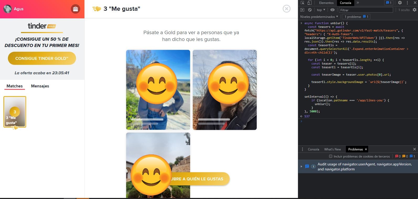 Cómo ver en Tinder a quién le gustas sin pagar en 2022