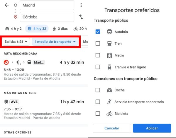 Cómo llegar en Google Maps: todas las opciones
