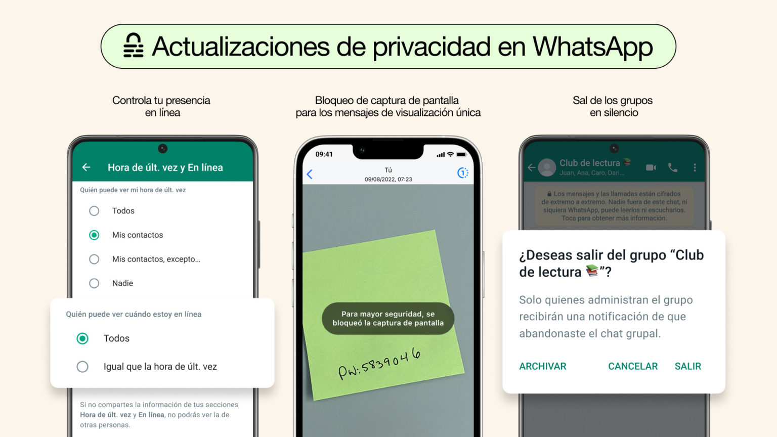 Estas son las nuevas funciones de WhatsApp que reforzarán tu privacidad