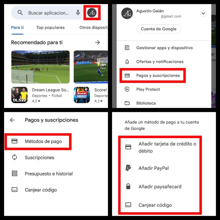 Cómo configurar Google Play Store para realizar compras