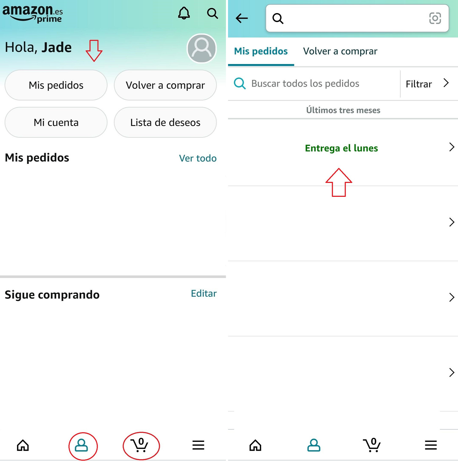 ️ Cómo saber si mi compra en Amazon desde el móvil fue exitosa