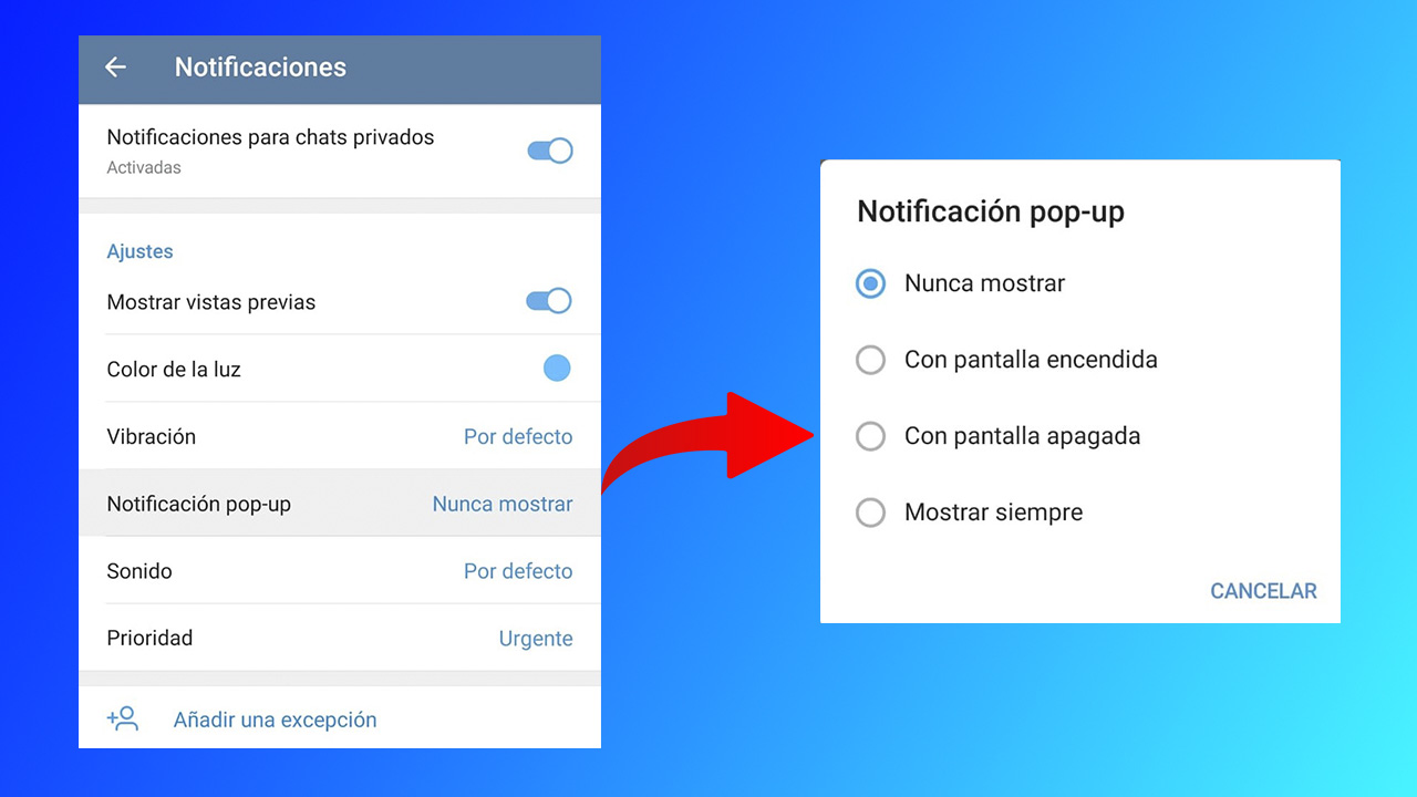 Por qué Telegram no muestra notificaciones