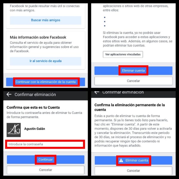 Cómo borrar mi cuenta de Facebook definitivamente y para siempre