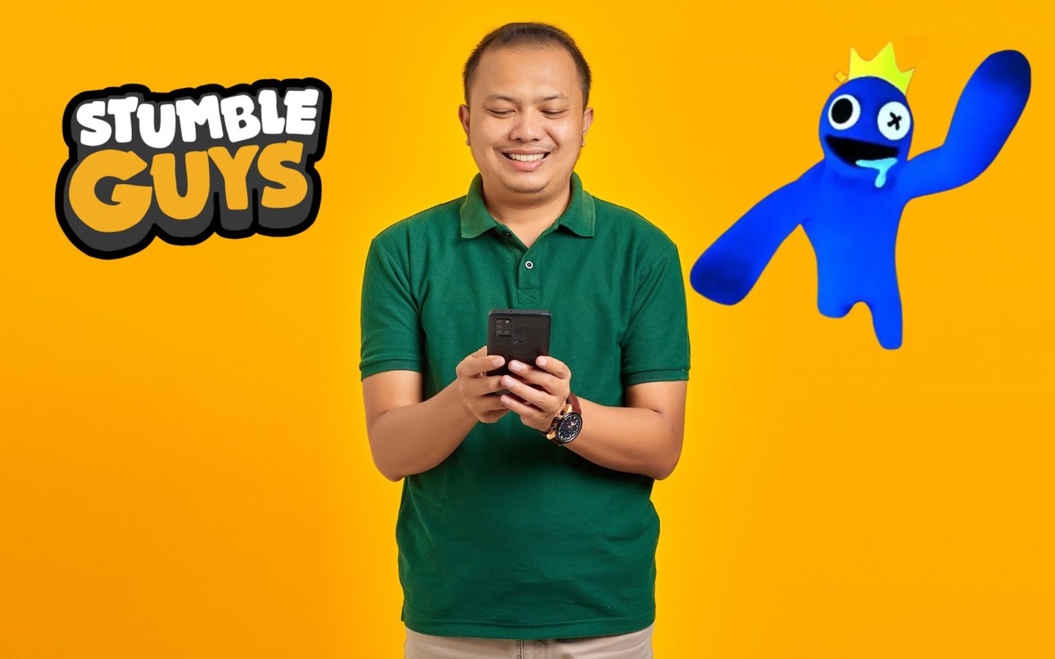 Cómo conseguir a Blue de Rainbow Friends en Stumble Guys