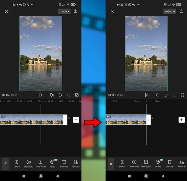 Cómo cortar un vídeo en CapCut