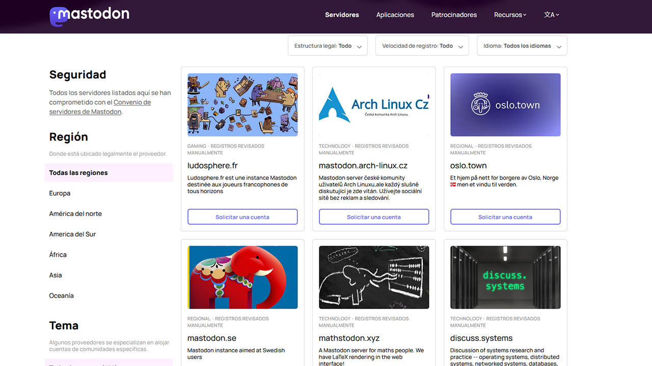 Cómo crear un servidor en Mastodon