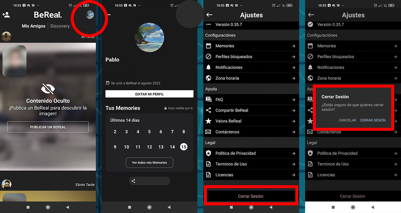 Cómo iniciar sesión en BeReal