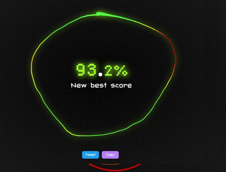 Draw a Perfect Circle: el juego de dibujar círculos que lo está petando