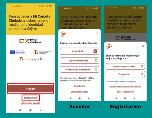 Paso a paso: cómo puedo acceder a la app Mi Carpeta Ciudadana