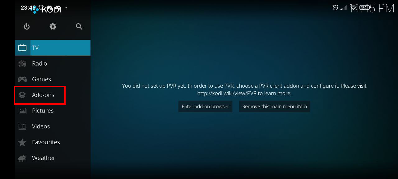 Cómo instalar addons en Kodi Matrix en 2023
