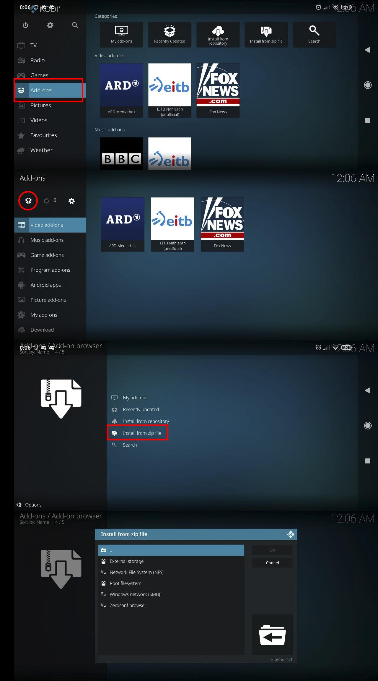 Cómo instalar addons en Kodi Matrix en 2023