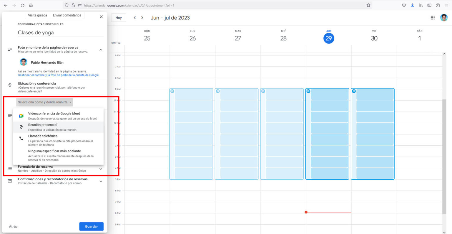 Cómo crear un calendario de citas en el calendario de Google
